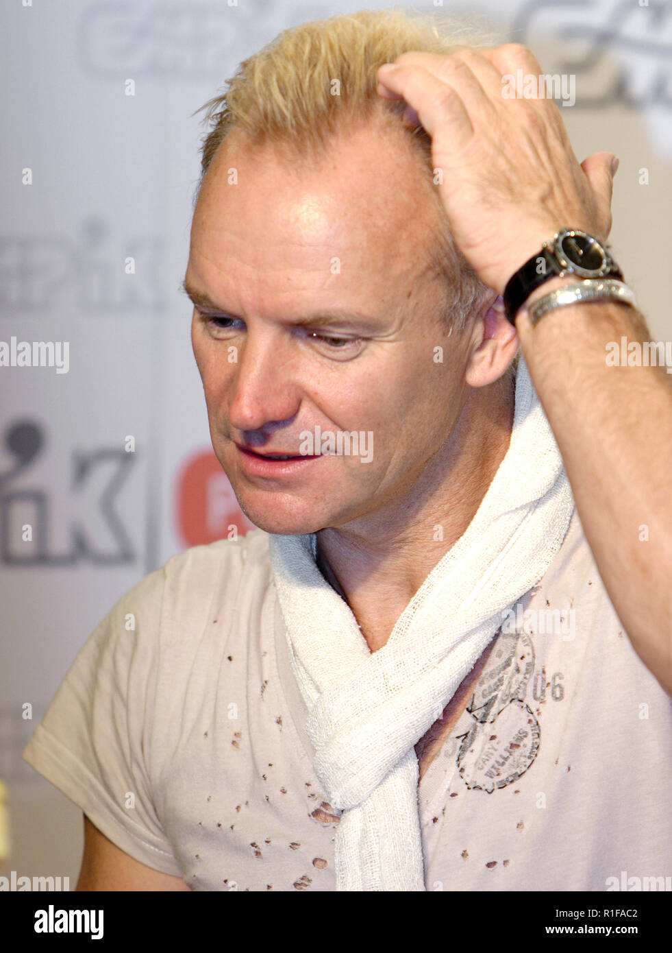 Warsaw, Masovia / Poland - 2005/09/24: Sting - Gordon Sumner, British ...