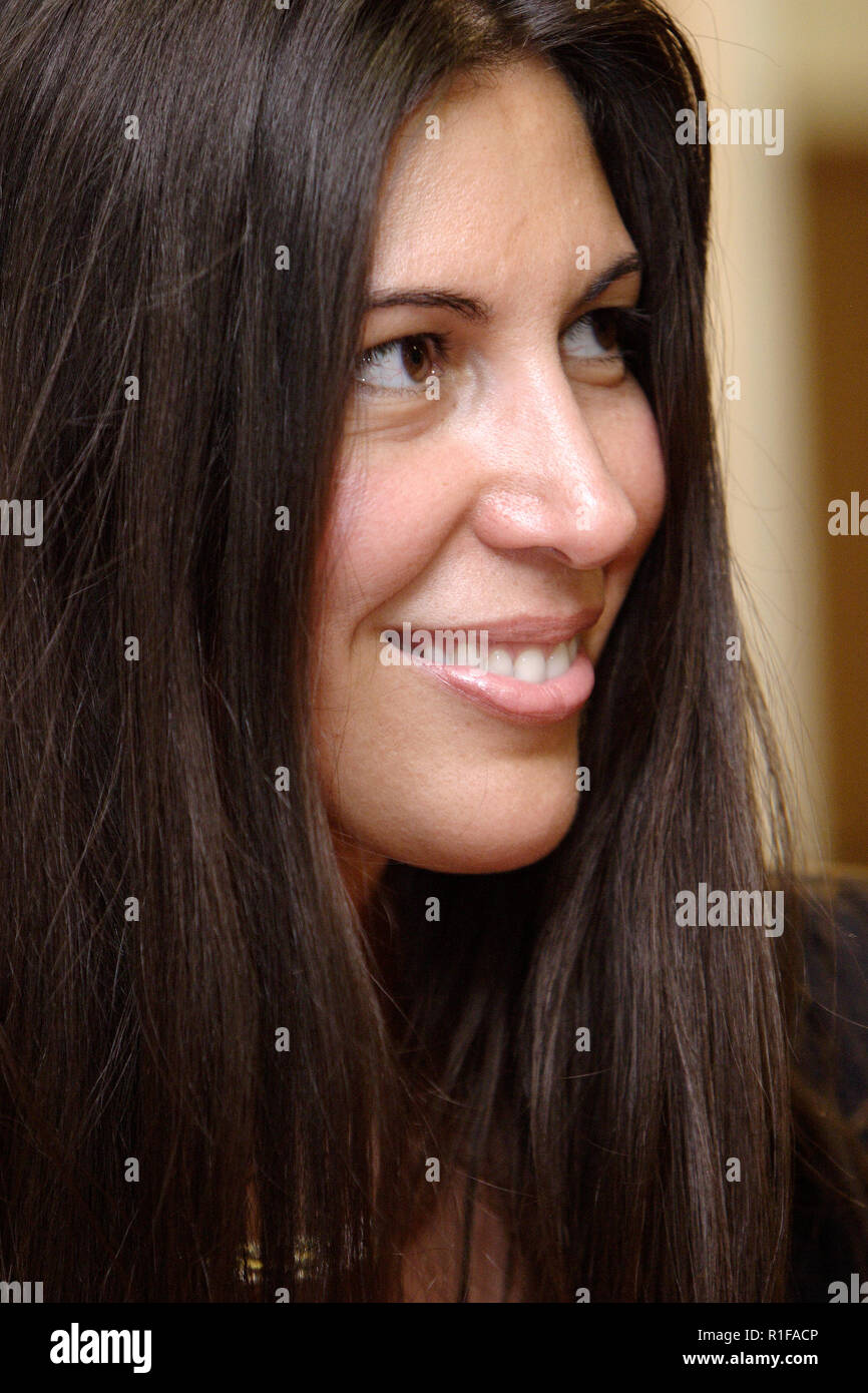 Warsaw, Mazovia / Poland - 2006/02/20: Ive Mendes, Brazilian singer ...