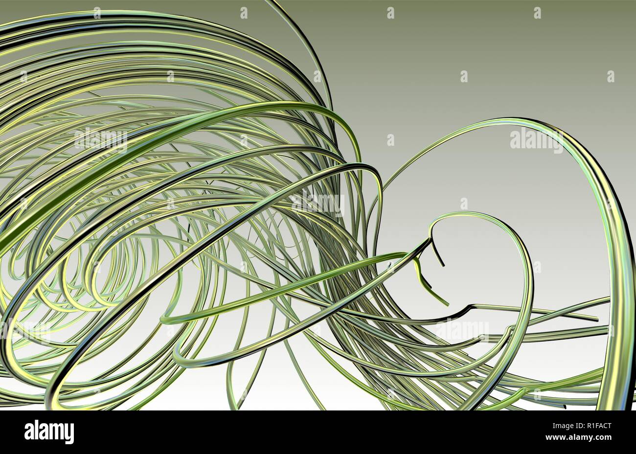 wire line isolated on white background, 3d Rendering Stock Photo - Alamy