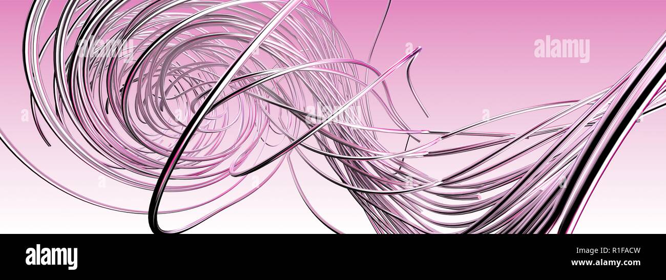 wire line isolated on white background, 3d Rendering Stock Photo - Alamy