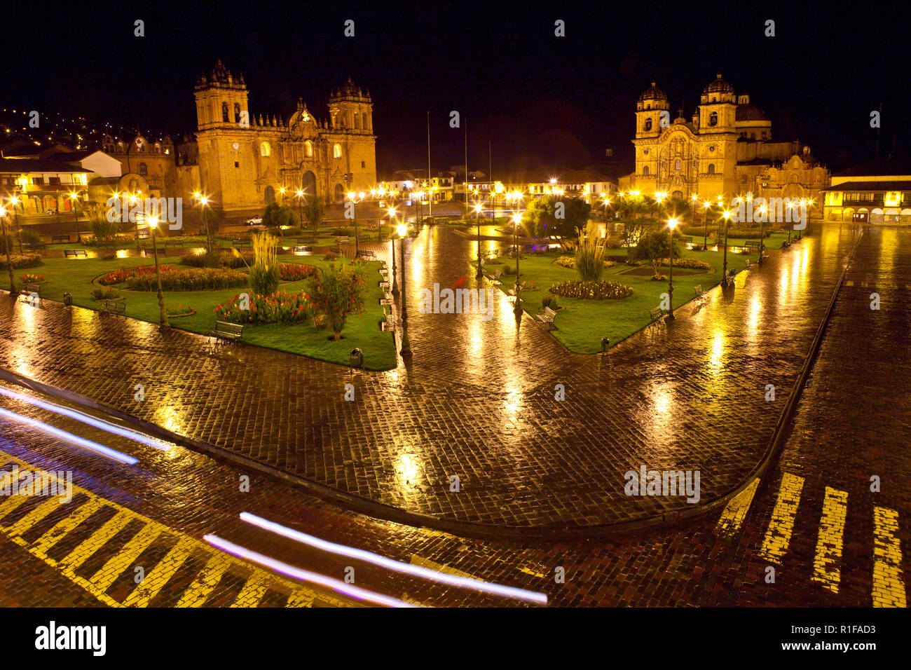 Cusco by night Stock Photo - Alamy