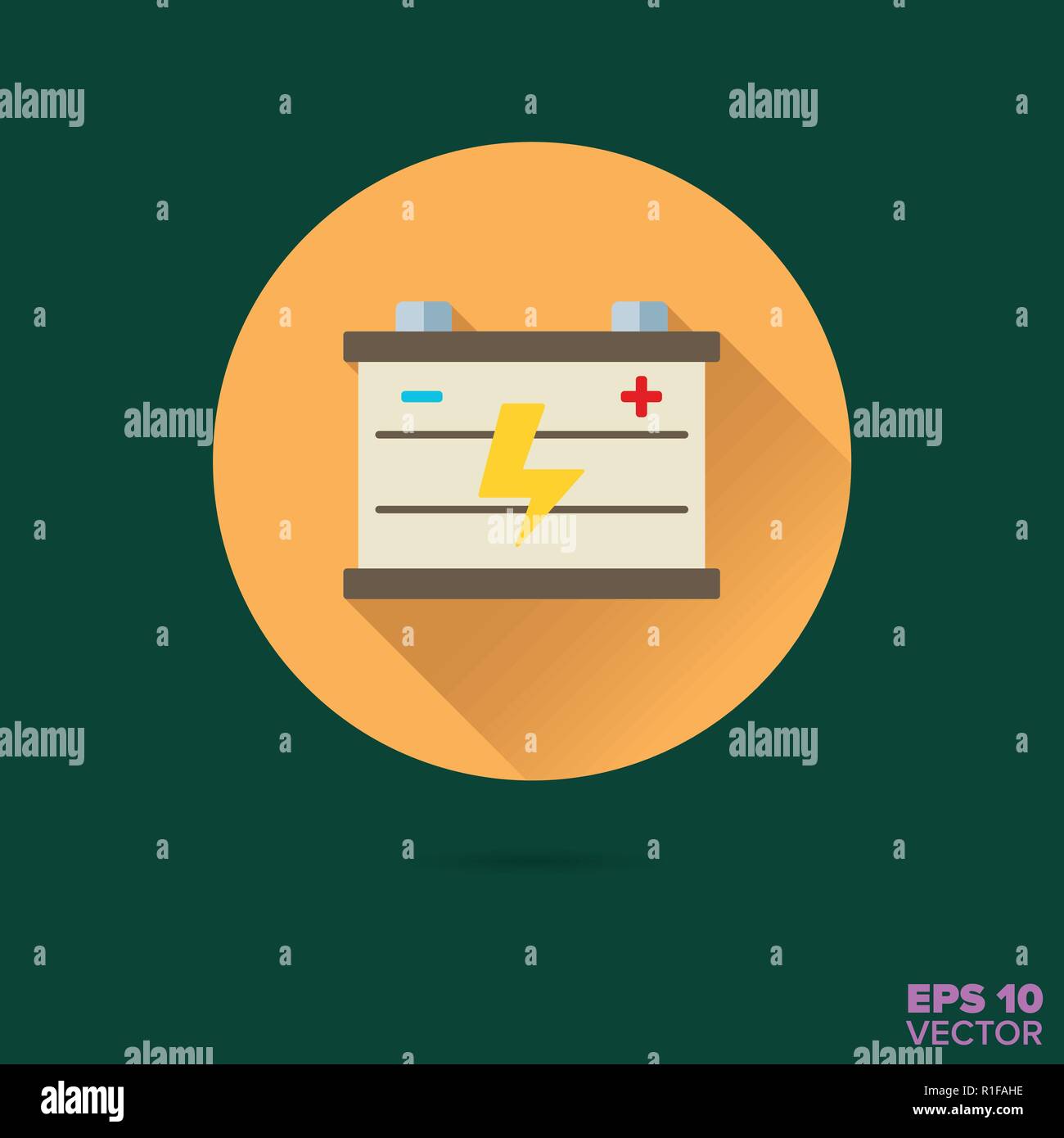 Car battery illustration vector Stock Vector Images - Alamy