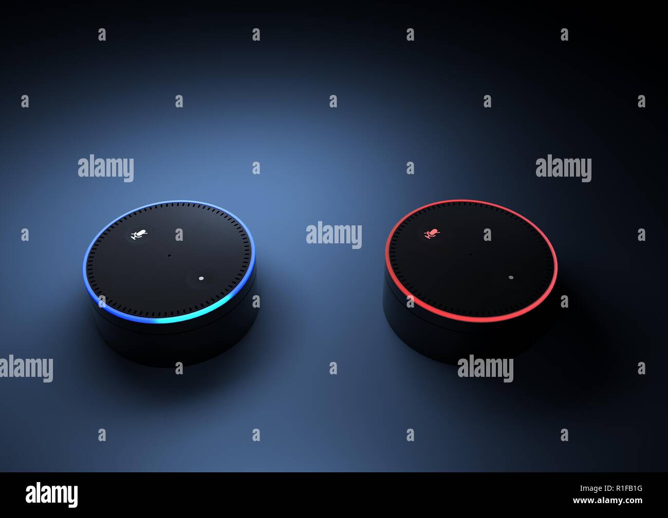 3d rendering of Amazon Echo voice recognition system Stock Photo - Alamy