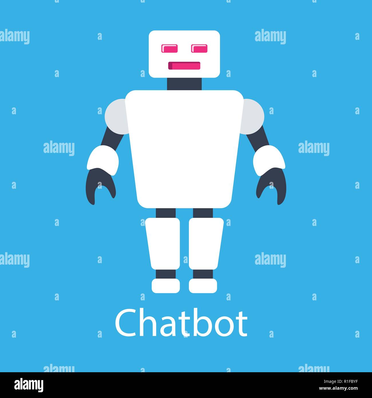 The chatbot illustration. This is a vector illustration Stock Vector ...