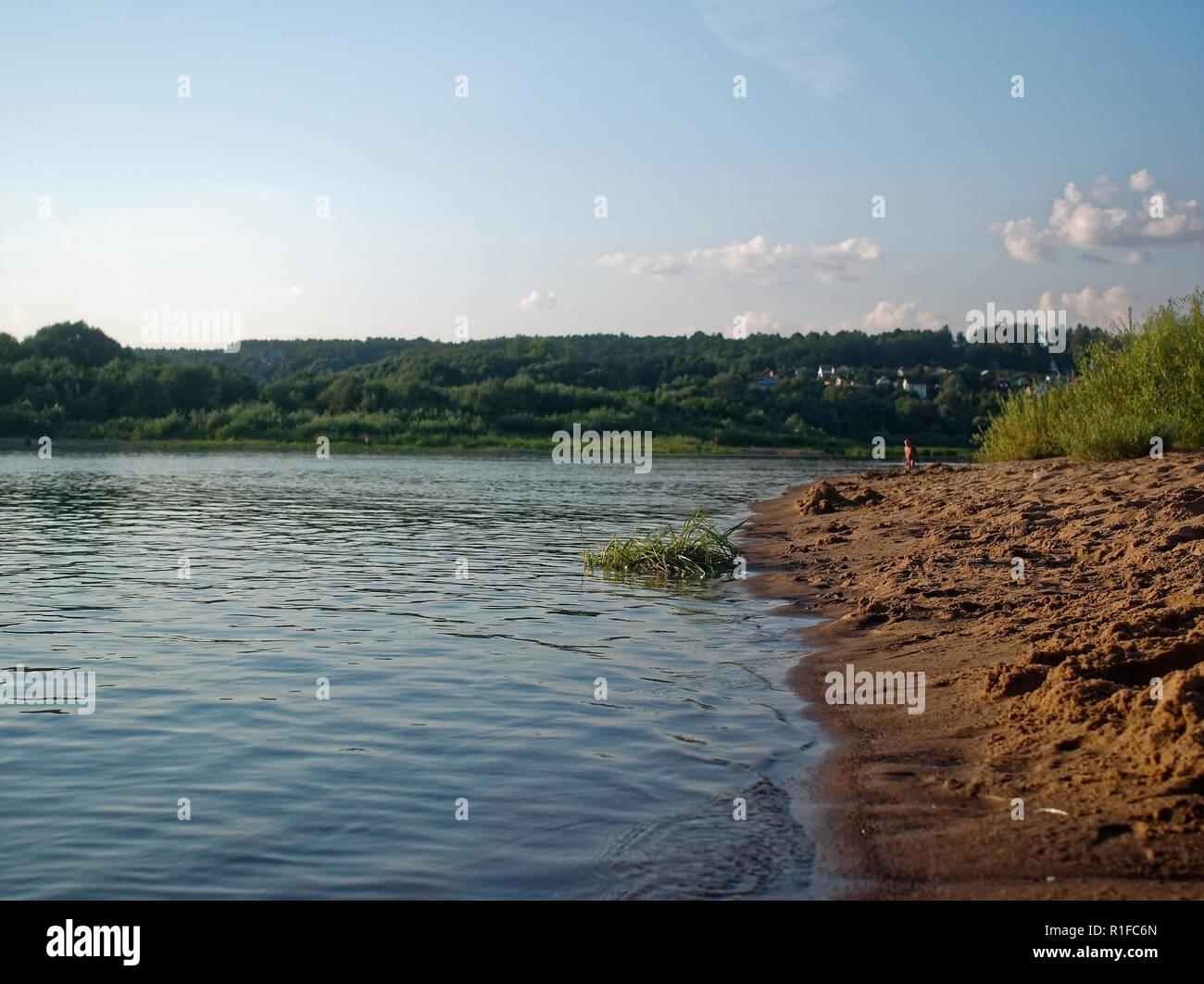 the Bank of the Oka river in summer, Russia Stock Photo - Alamy