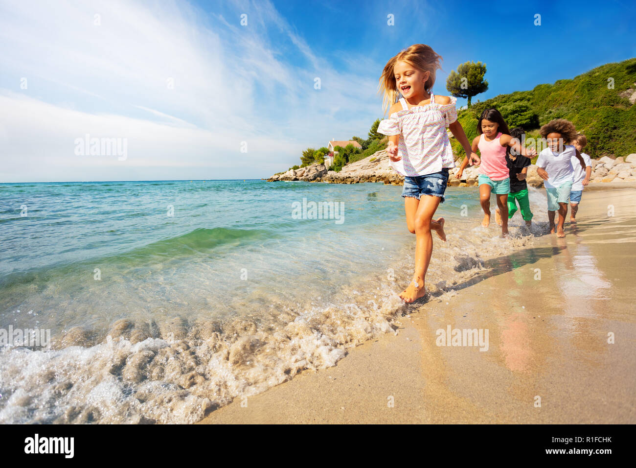 African Kids Running Beach High Resolution Stock Photography and Images ...