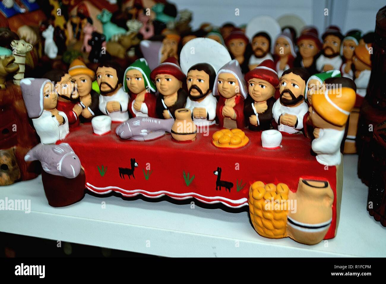 Last Supper of Jesus - Market in HUARAZ. Department of Ancash.PERU ...