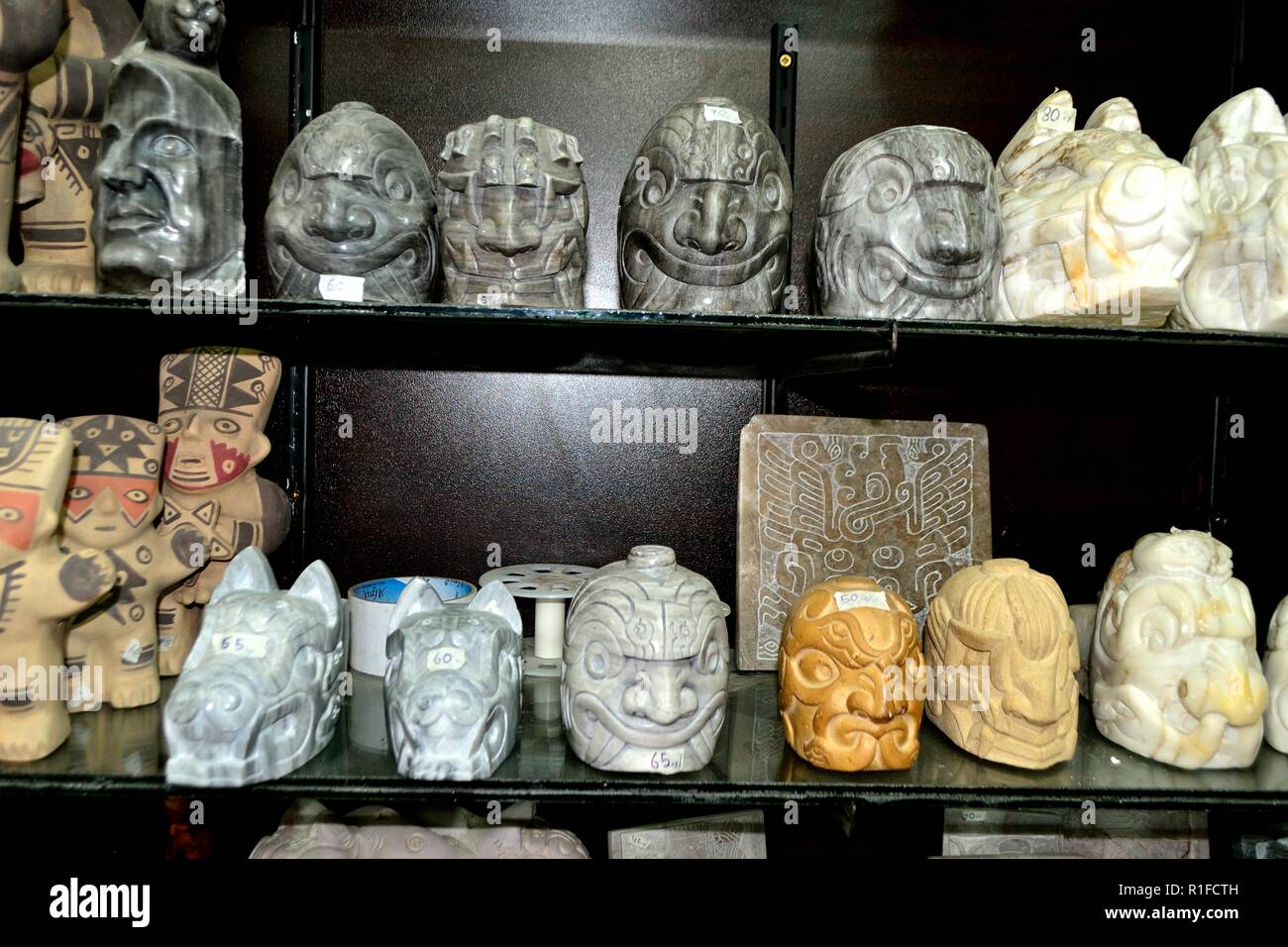 Chavin culture- Market in HUARAZ. Department of Ancash.PERU Stock Photo ...