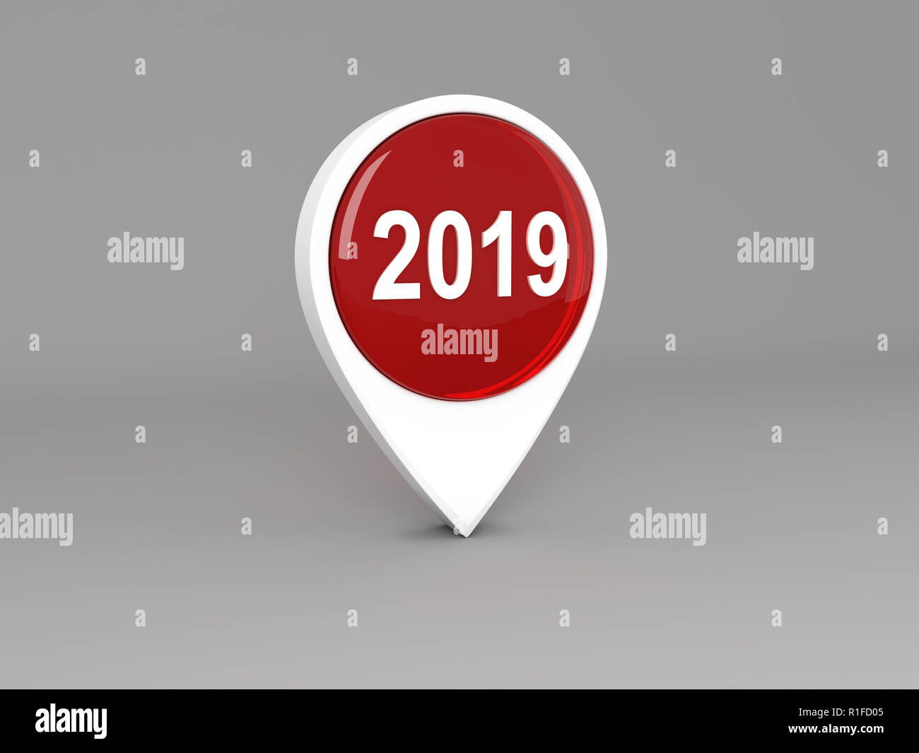 New Year 2019 Creative Design Concept - 3D Rendered Image Stock Photo ...