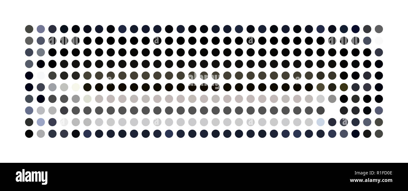Abstract modern dot panorama design background illustration Stock Photo ...