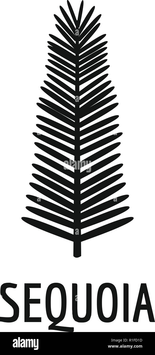 Sequoia leaf icon. Simple illustration of sequoia leaf vector icon for ...