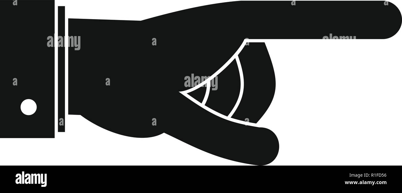 Hand go icon. Simple illustration of hand go vector icon for web Stock ...