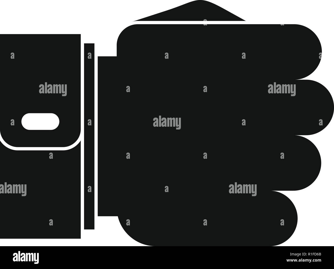Hand fist icon. Simple illustration of hand fist vector icon for web ...