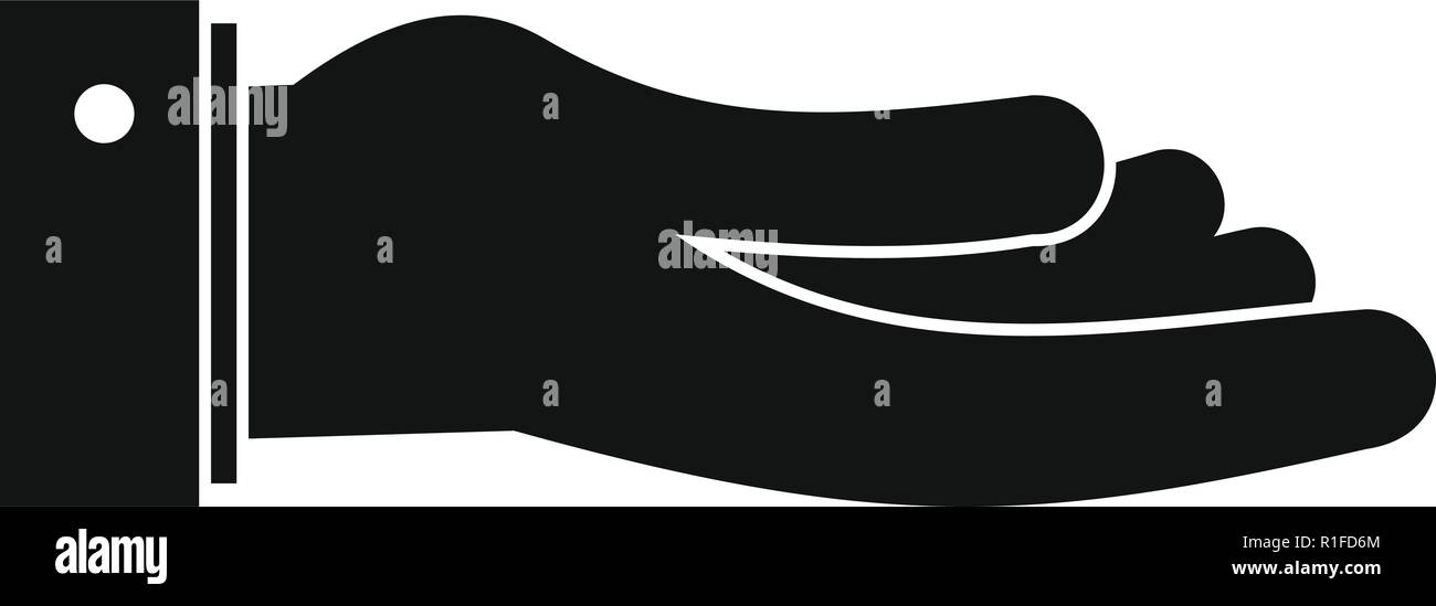 Hand ask icon. Simple illustration of hand ask vector icon for web ...