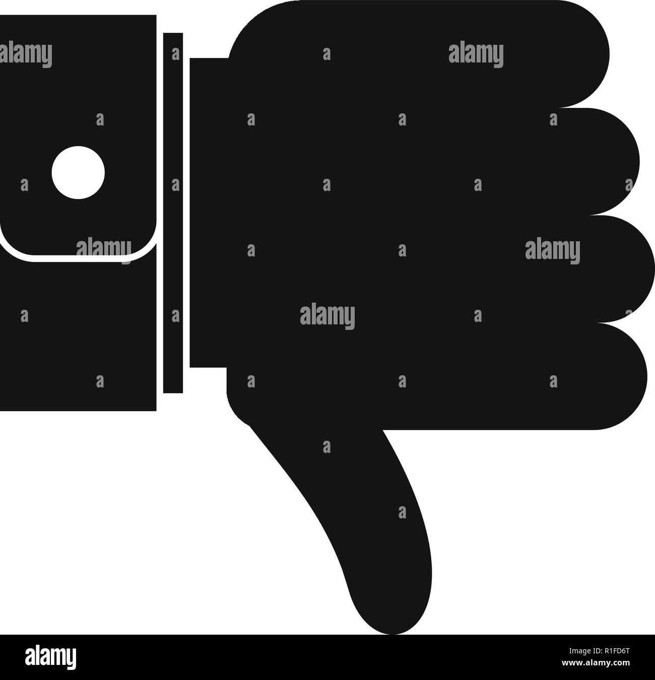 Hand sediment icon. Simple illustration of hand sediment vector icon ...