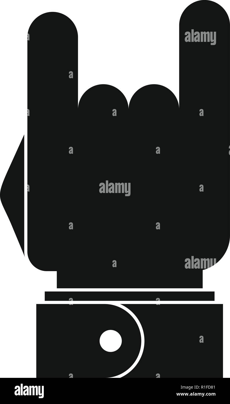 Hand music icon. Simple illustration of hand music vector icon for web ...
