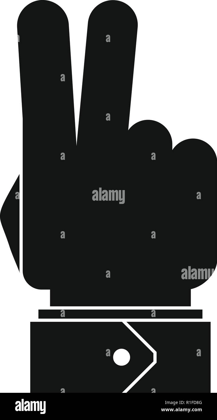 Hand hey icon. Simple illustration of hand hey vector icon for web ...