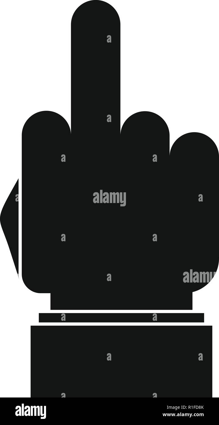 Hand censorship icon. Simple illustration of hand censorship vector ...