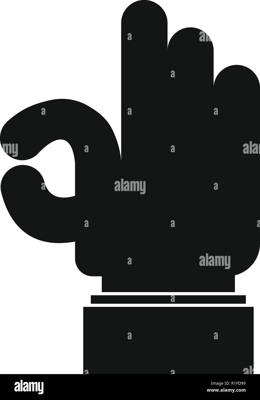 Hand everything good icon. Simple illustration of hand everything good ...