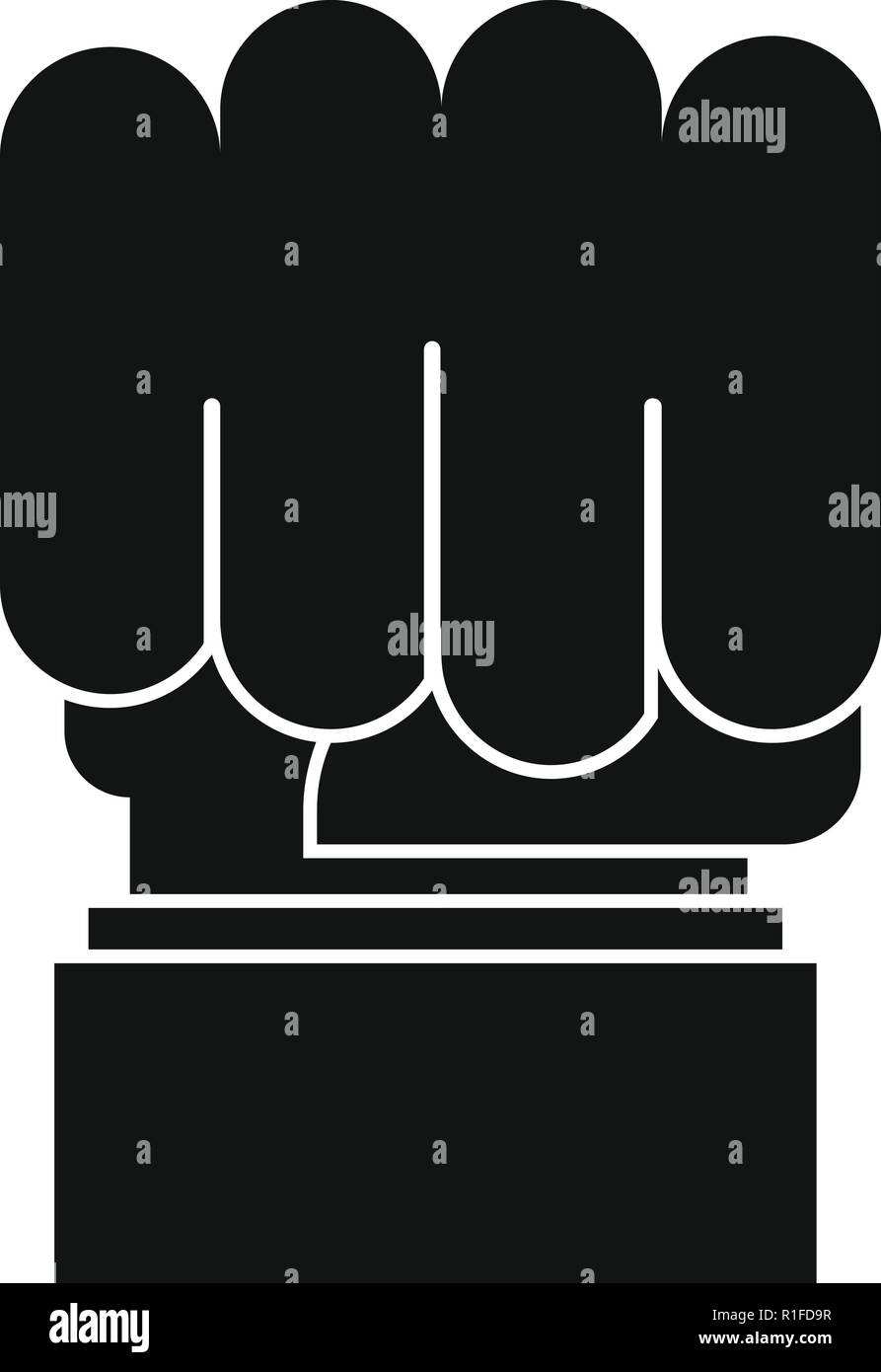 Hand protest icon. Simple illustration of hand protest vector icon for ...