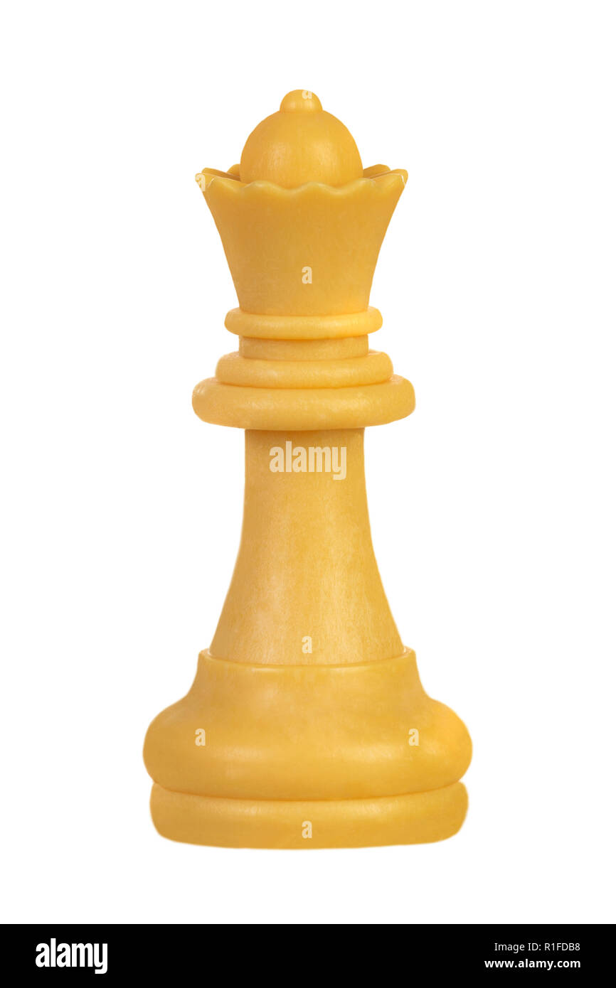 The queen, chess piece isolated on a white background Stock Photo - Alamy