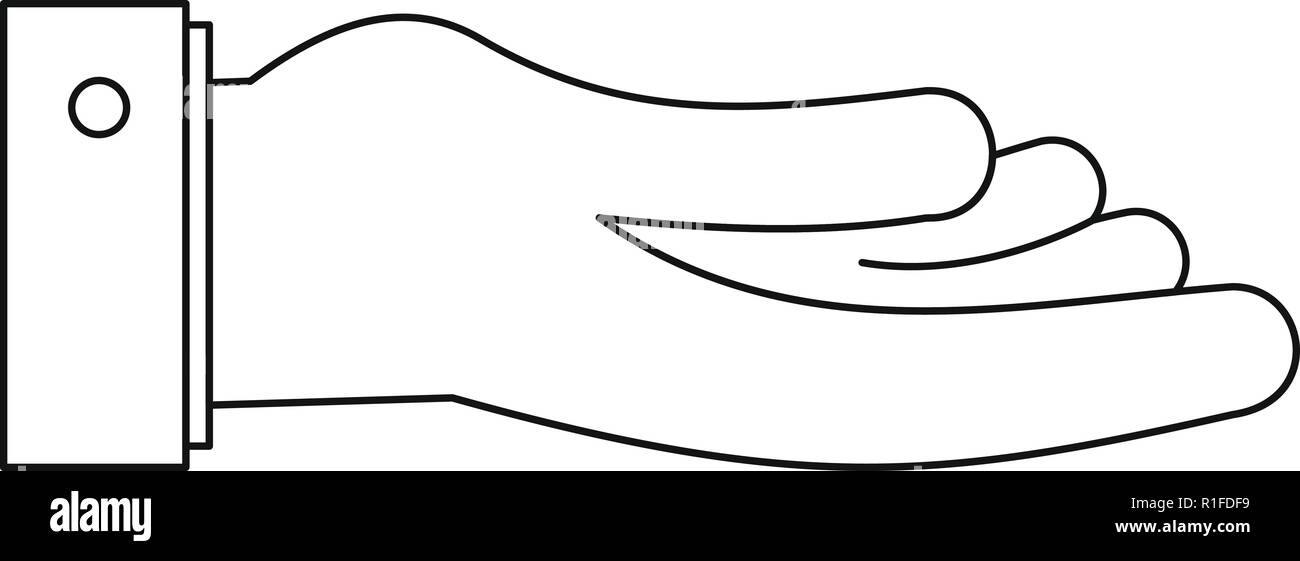 Giving gesture icon. Outline illustration of giving gesture vector icon ...