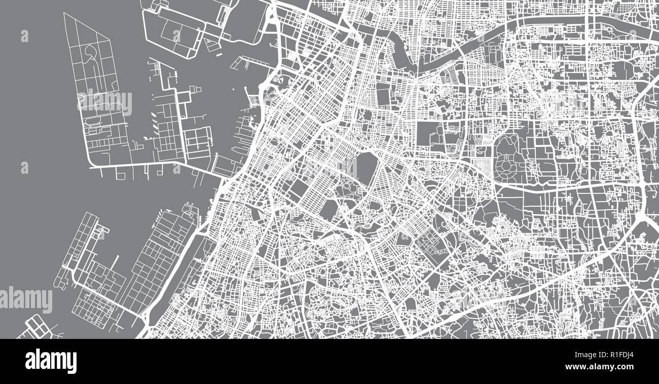 Map of sakai hi-res stock photography and images - Alamy