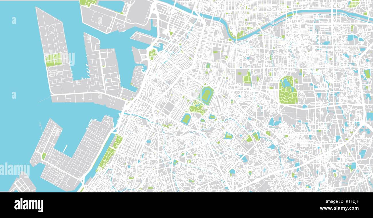 Urban vector city map of Sakai, Japan Stock Vector Image & Art - Alamy