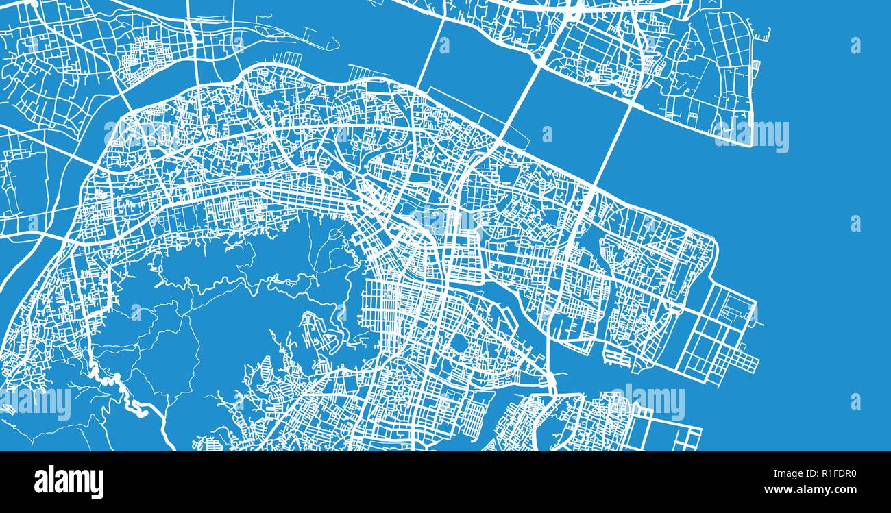 Urban vector city map of Tokushima, Japan Stock Vector Image & Art - Alamy