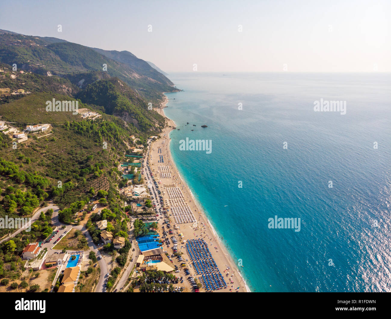 Kathisma Beach, Lefkada Island, Greece. Kathisma Beach is one of the ...