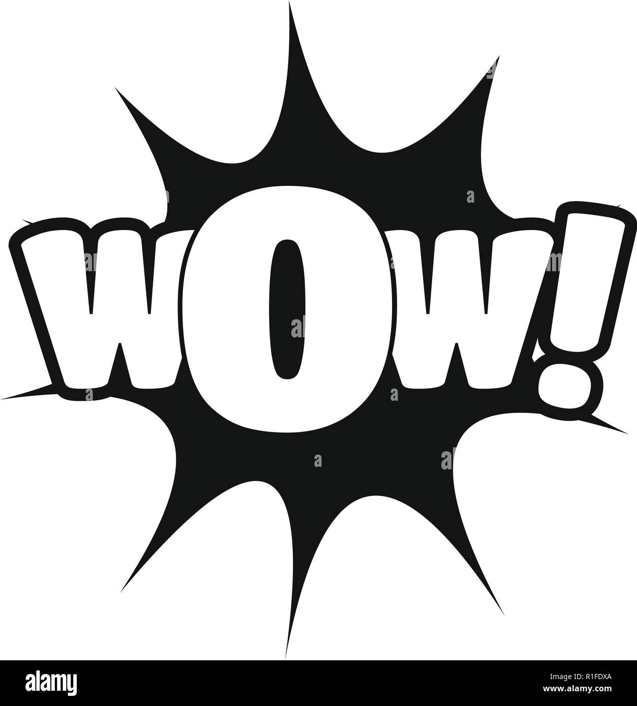 Comic boom icon. Simple illustration of comic boom vector icon for web ...