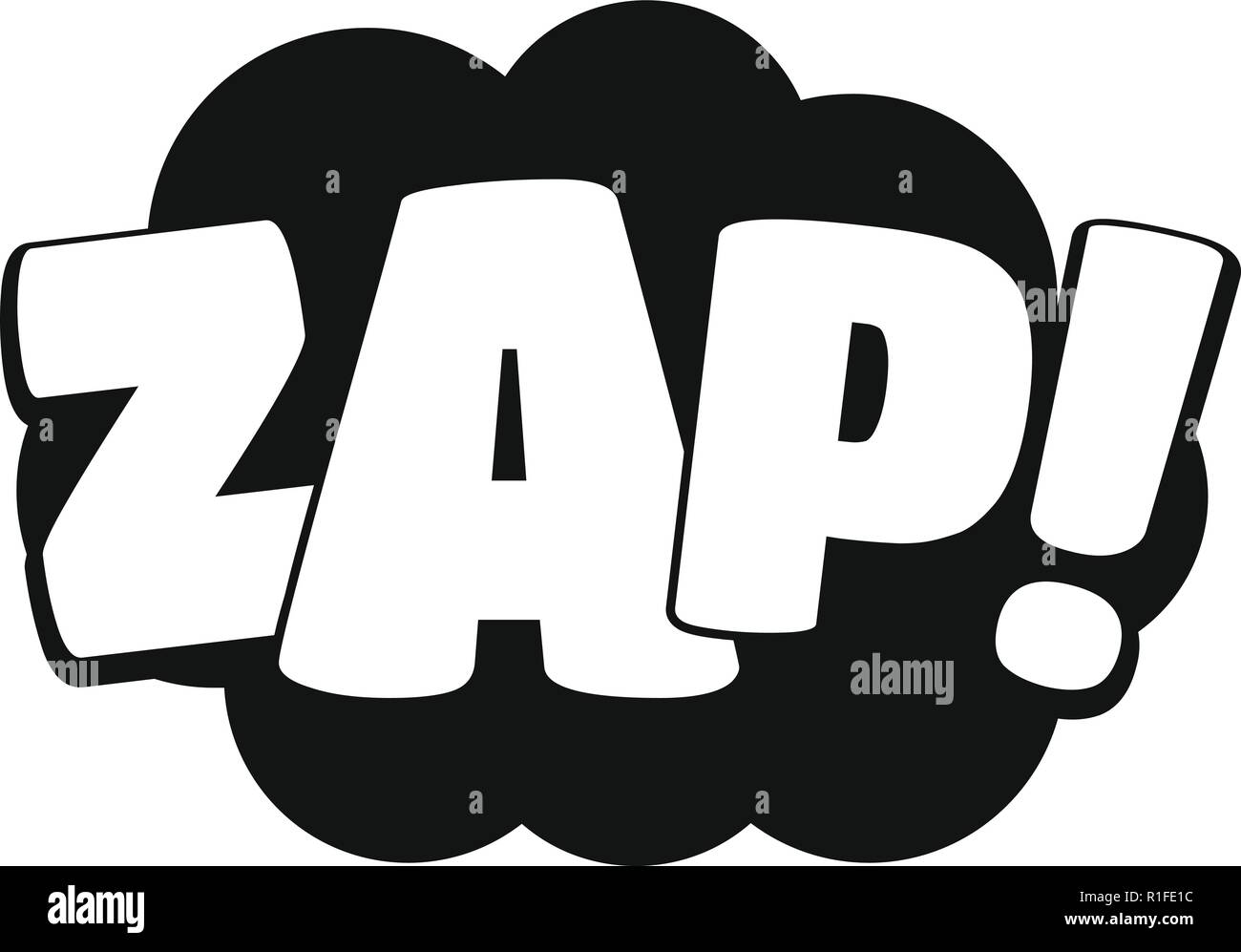 Comic boom zap icon. Simple illustration of comic boom zap vector icon ...