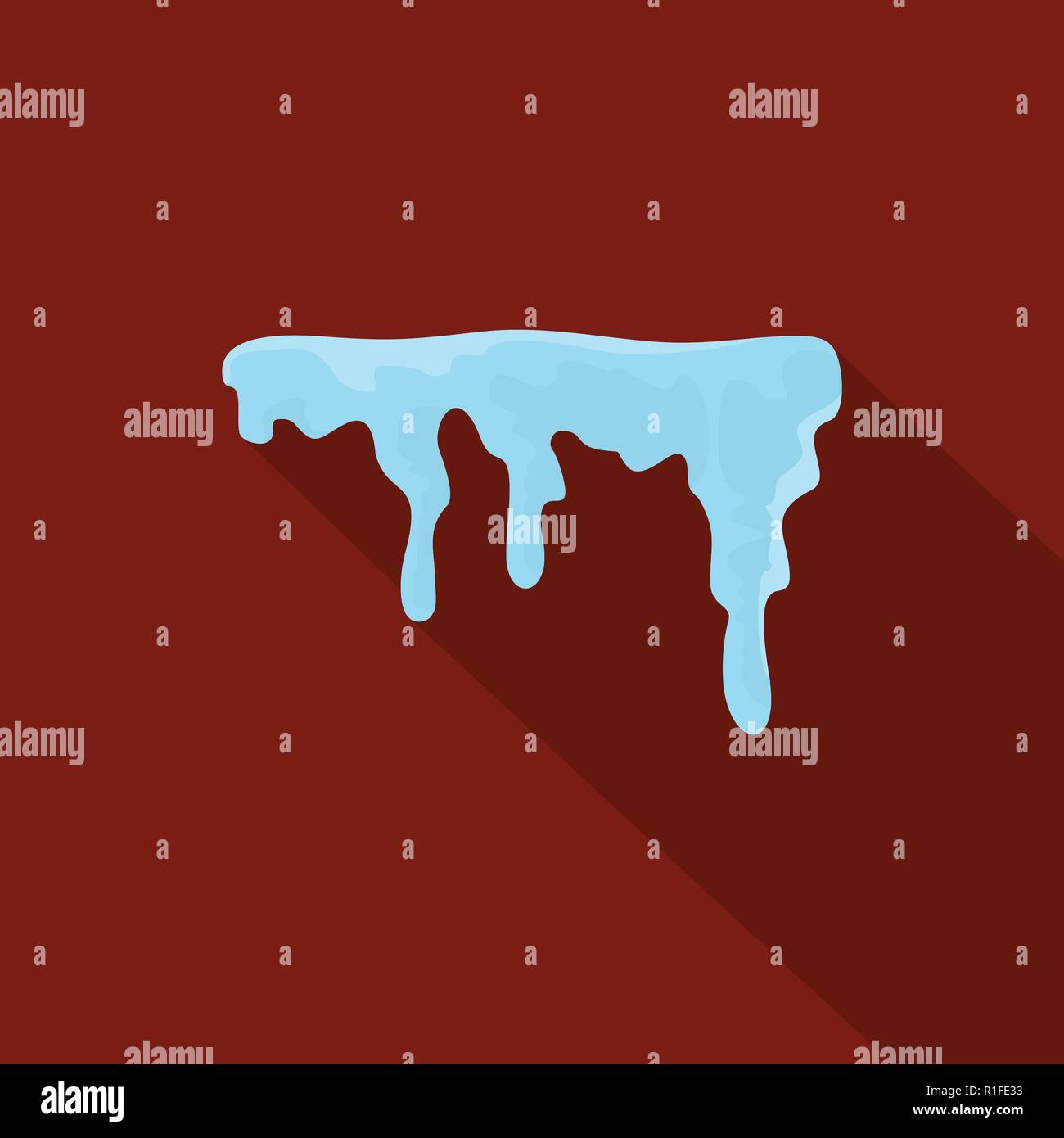 Snowdrift icon. Flat illustration of snowdrift vector icon for web ...