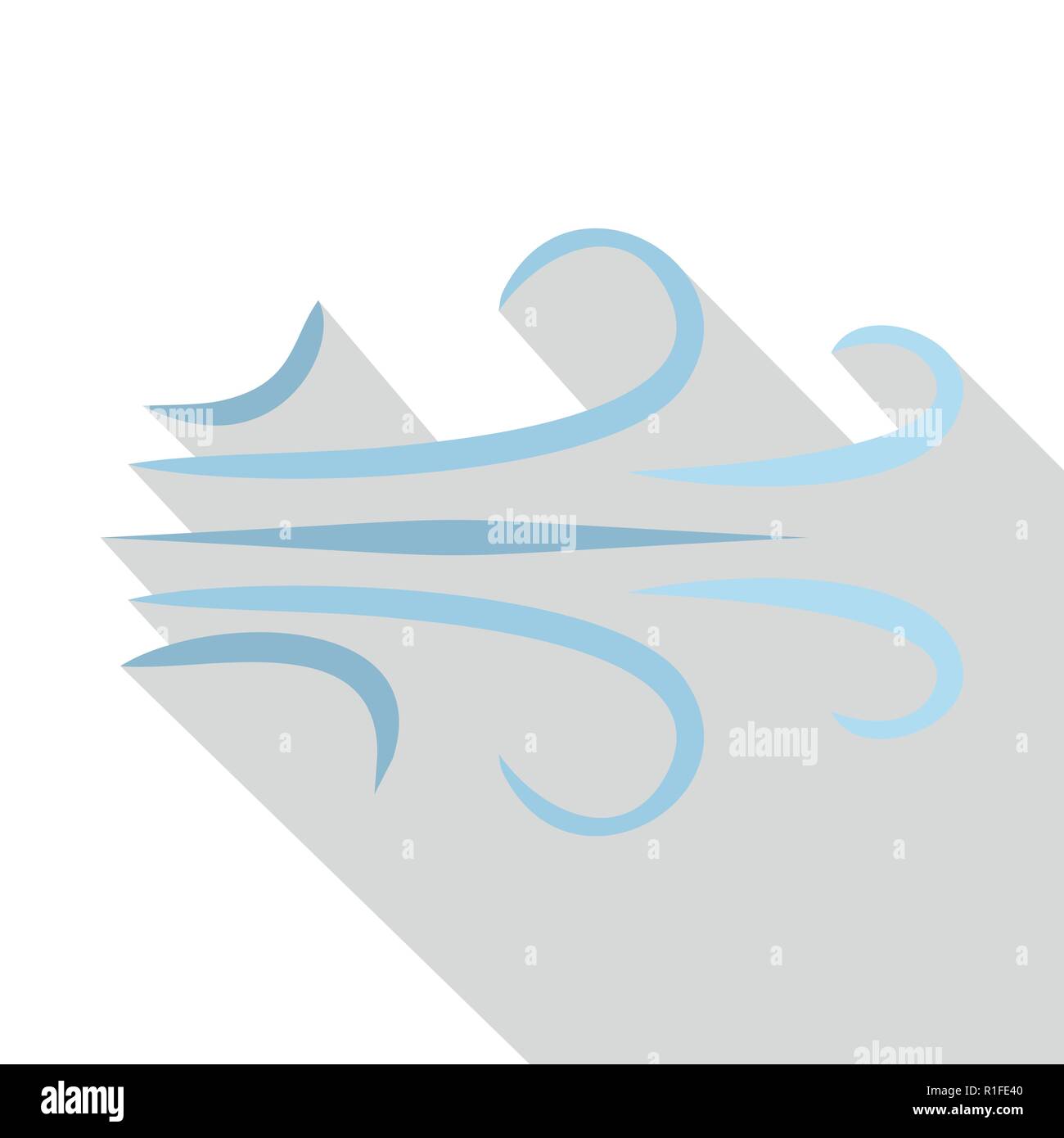 Wind icon. Flat illustration of wind vector icon for web Stock Vector ...