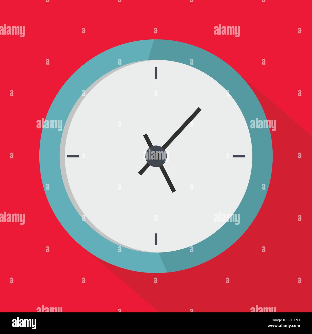 Clock minimal icon. Flat illustration of clock minimal vector icon for ...
