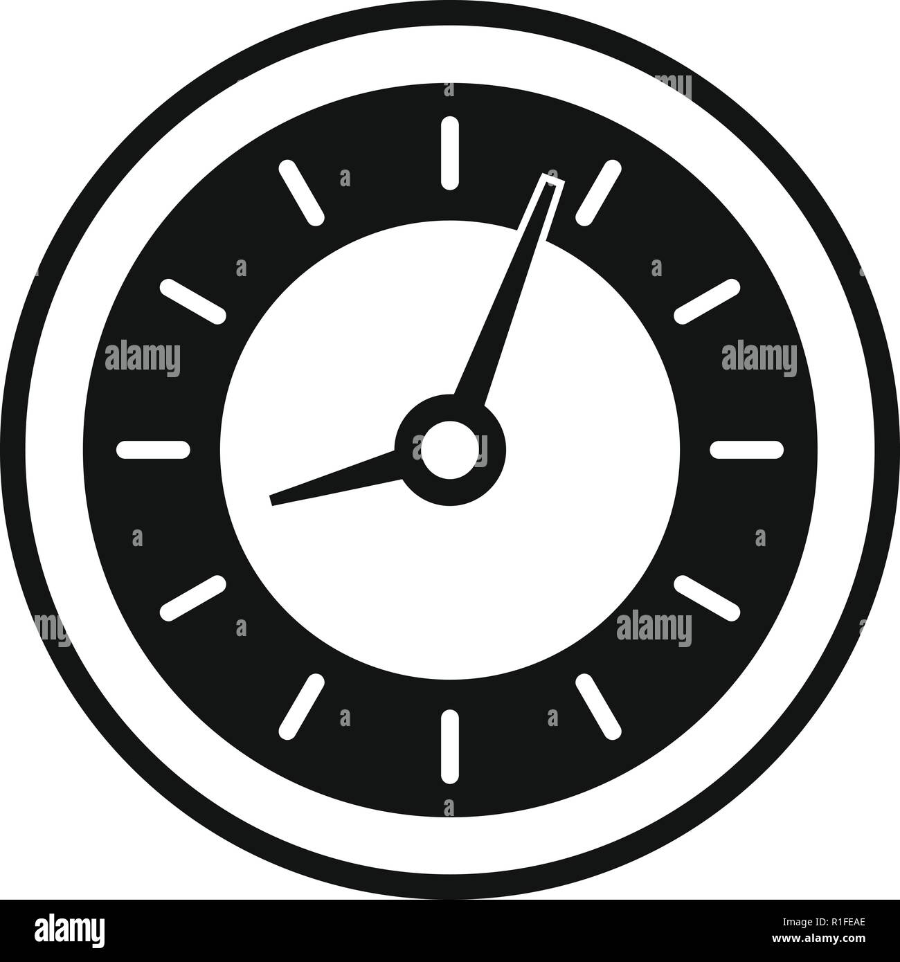 Clock icon. Simple illustration of clock vector icon for web Stock ...