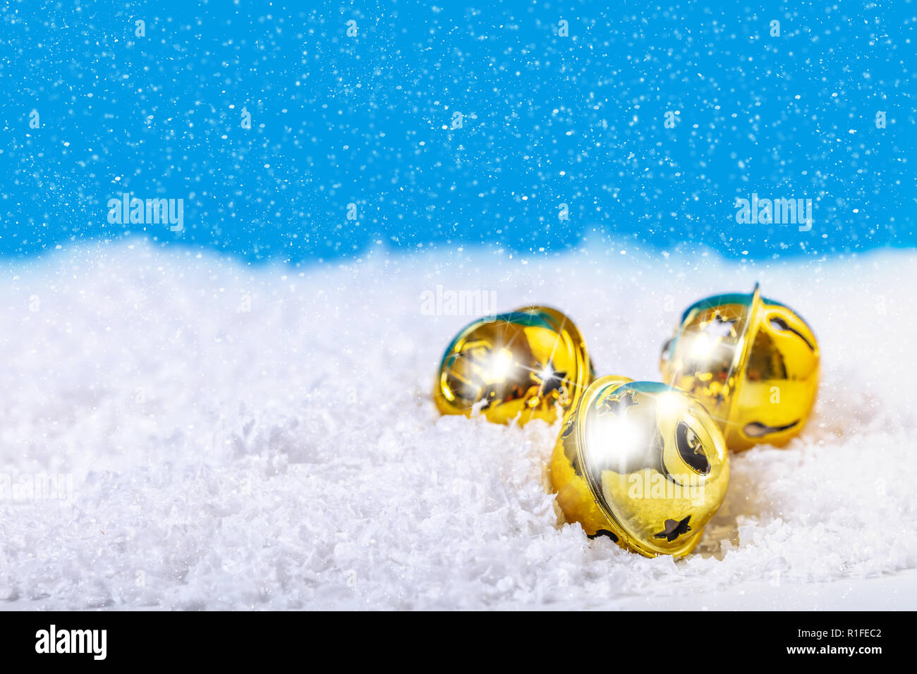 Christmas jingle bell snowflakes hi-res stock photography and images ...