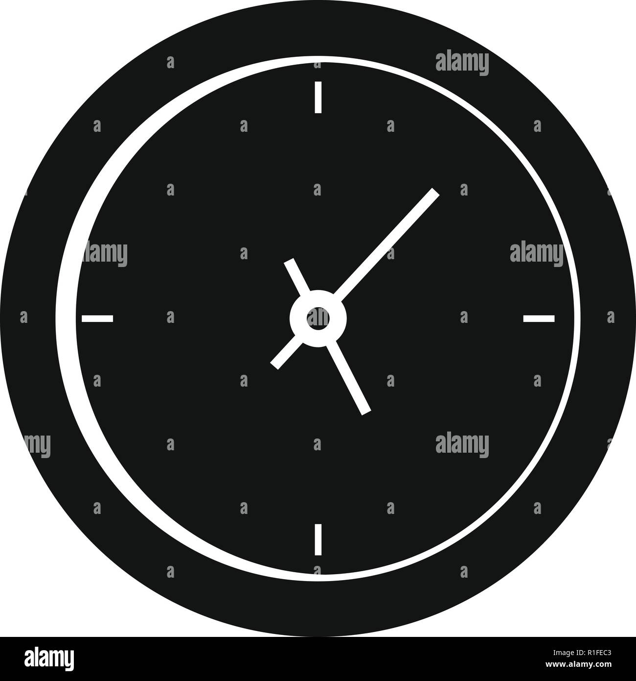 Clock minimal icon. Simple illustration of clock minimal vector icon ...