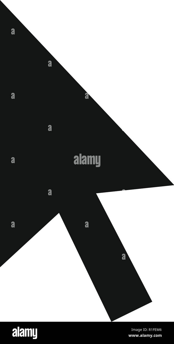 Cursor normal element icon. Simple illustration of cursor normal ...