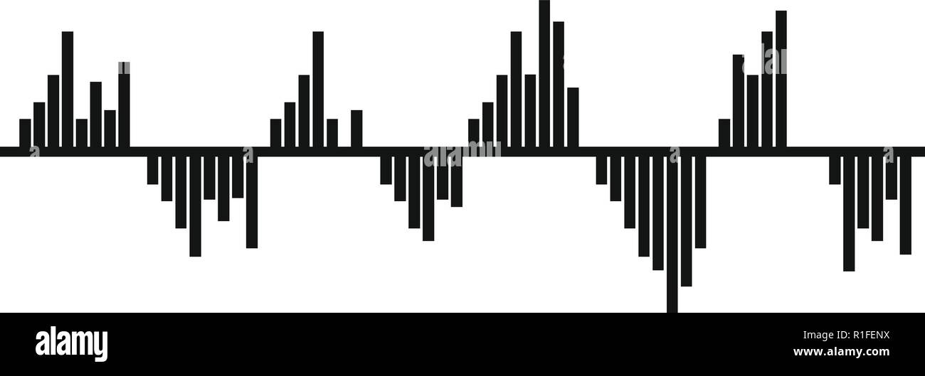 Equalizer signal icon. Simple illustration of equalizer signal vector ...