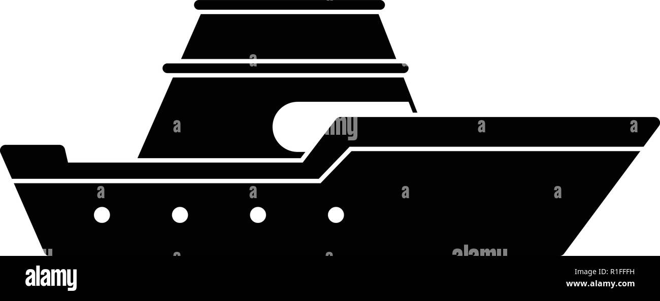 Ship transport icon. Simple illustration of ship transport vector icon ...