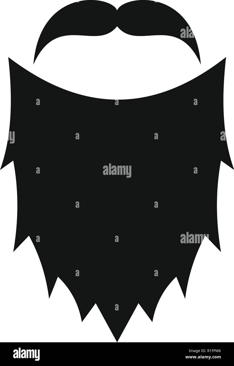 Mask beard icon. Simple illustration of mask beard vector icon for web ...