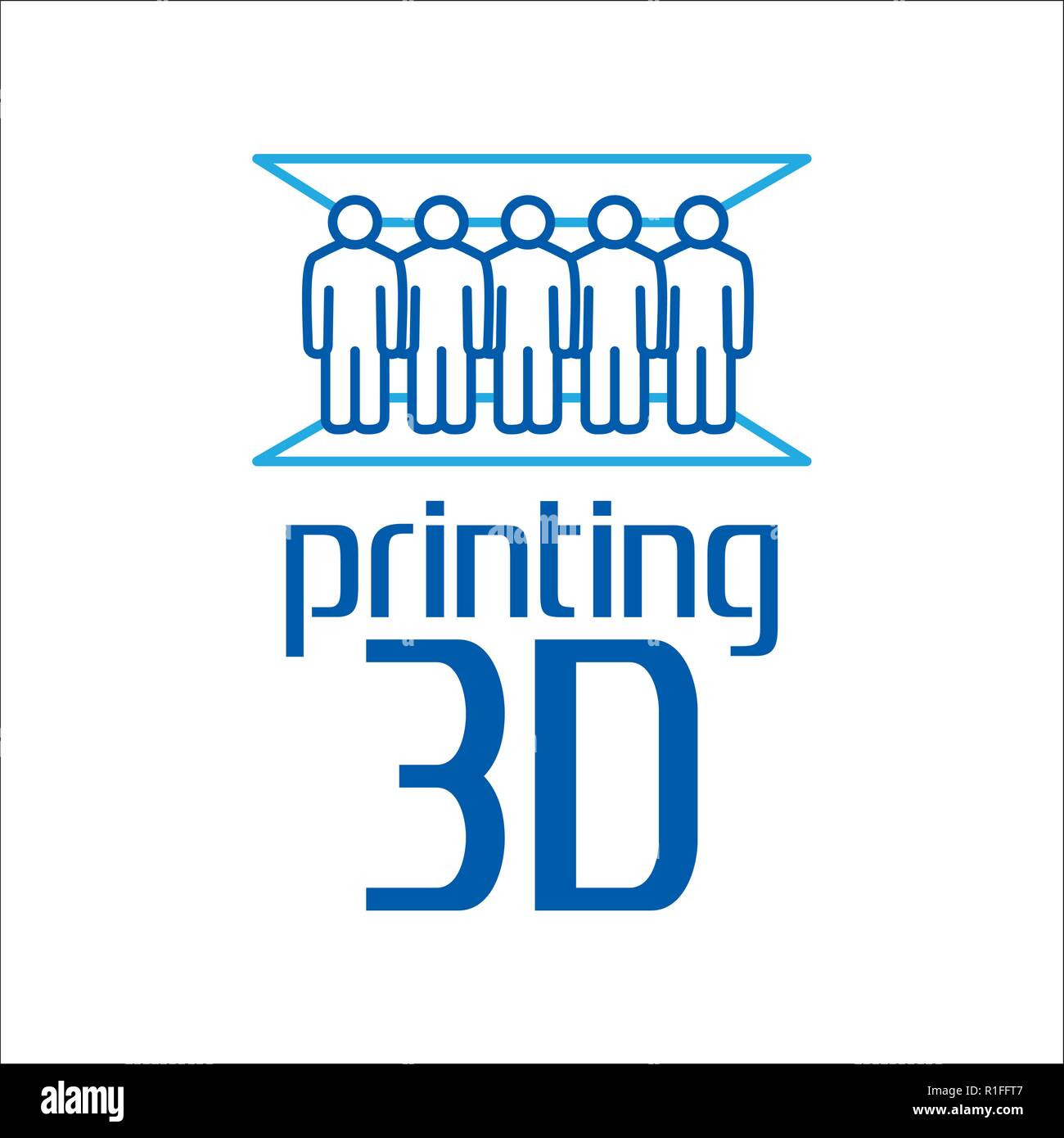 3d three dimensional printing Stock Vector Images - Alamy