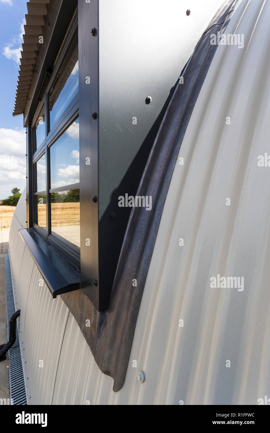 War time Nissen hut conversion by pascott.co.uk Stock Photo - Alamy
