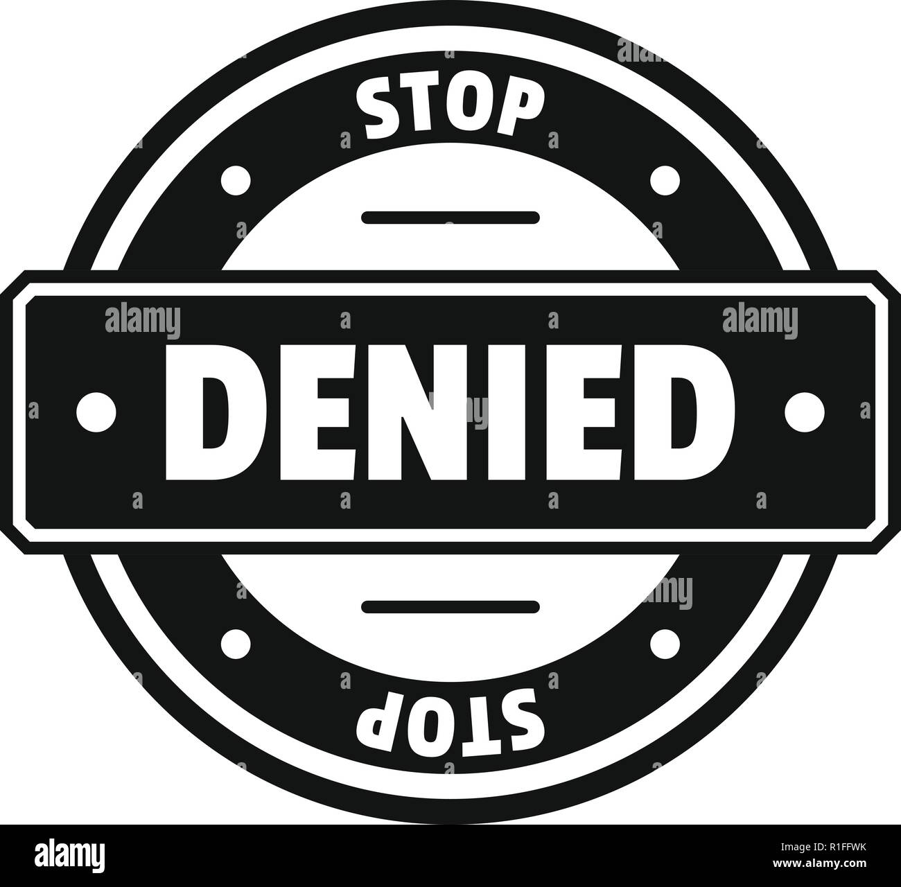 Stop logo. Simple illustration of stop vector logo for web Stock Vector ...