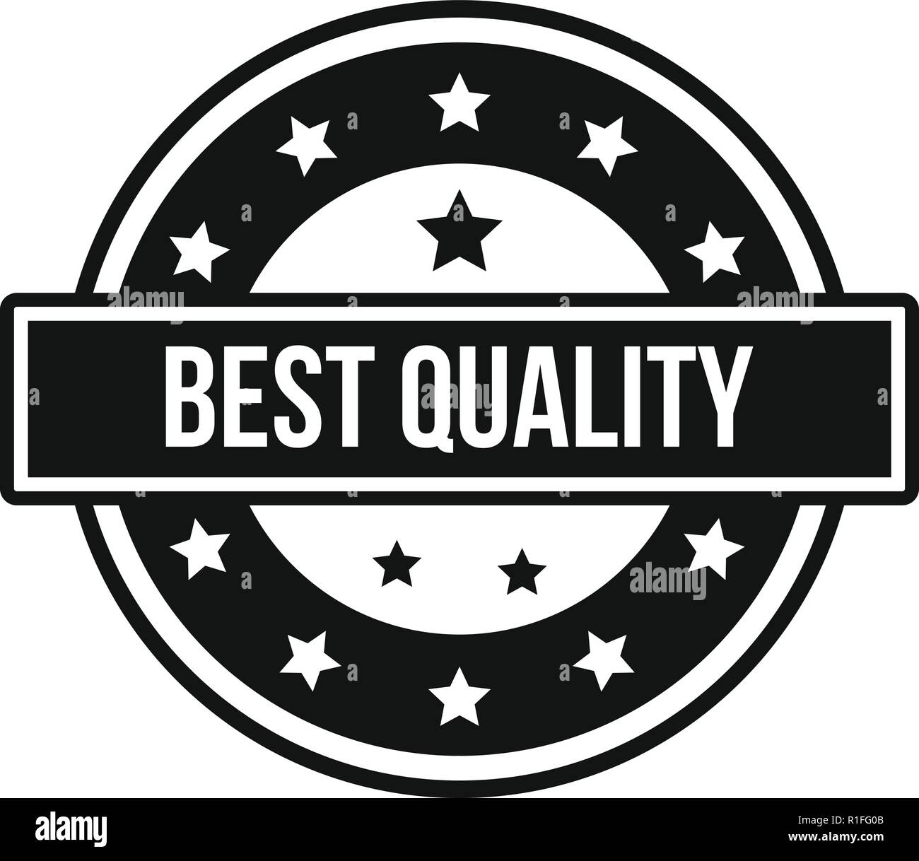 Quality logo. Simple illustration of quality vector logo for web Stock ...