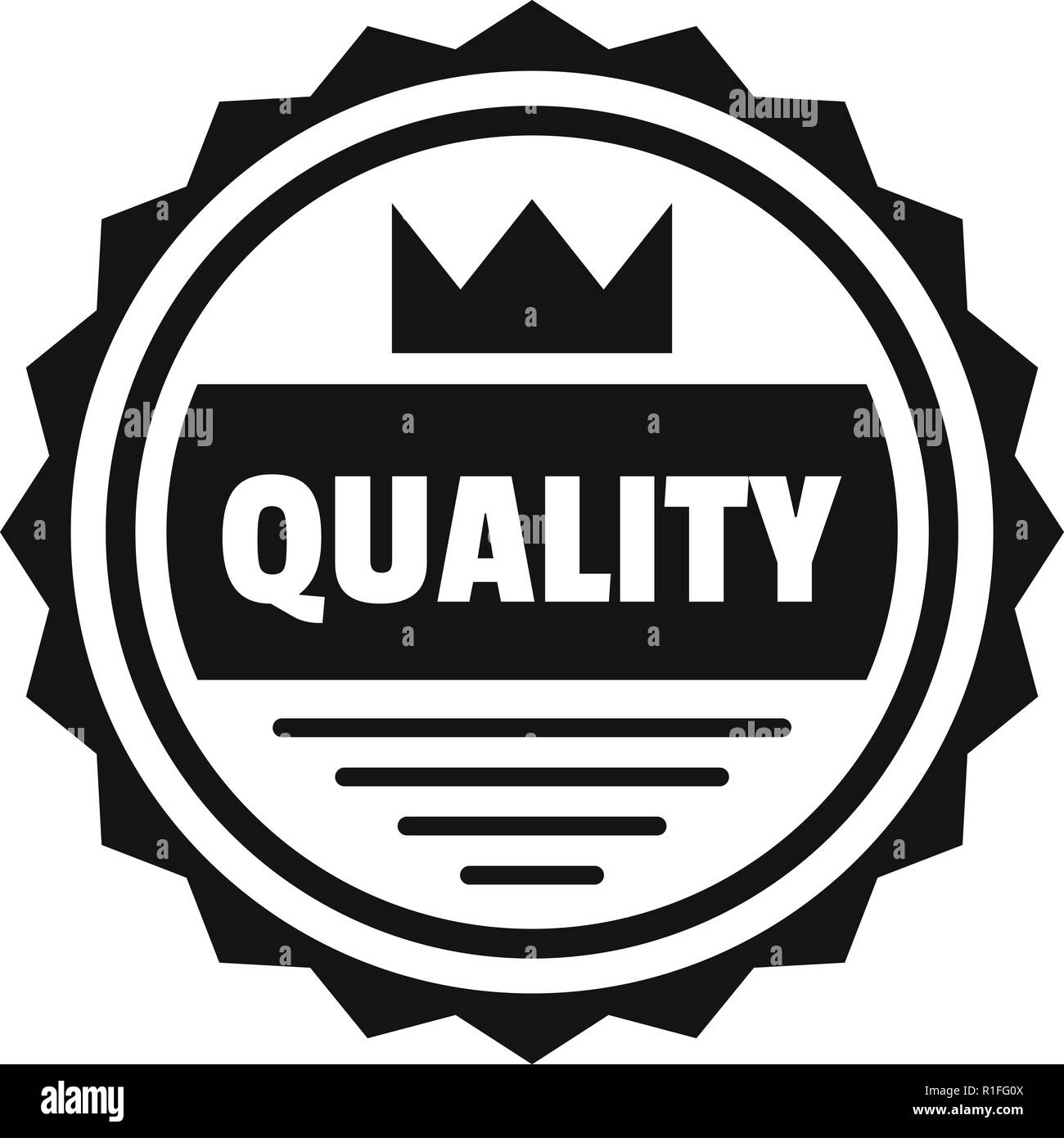 Big quality logo. Simple illustration of big quality vector logo for ...