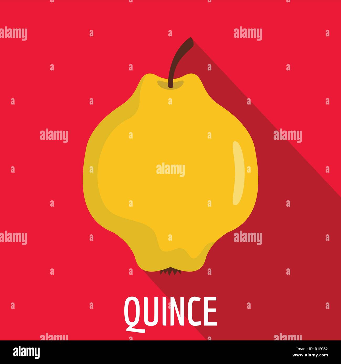 Quince icon. Flat illustration of quince vector icon for web Stock ...