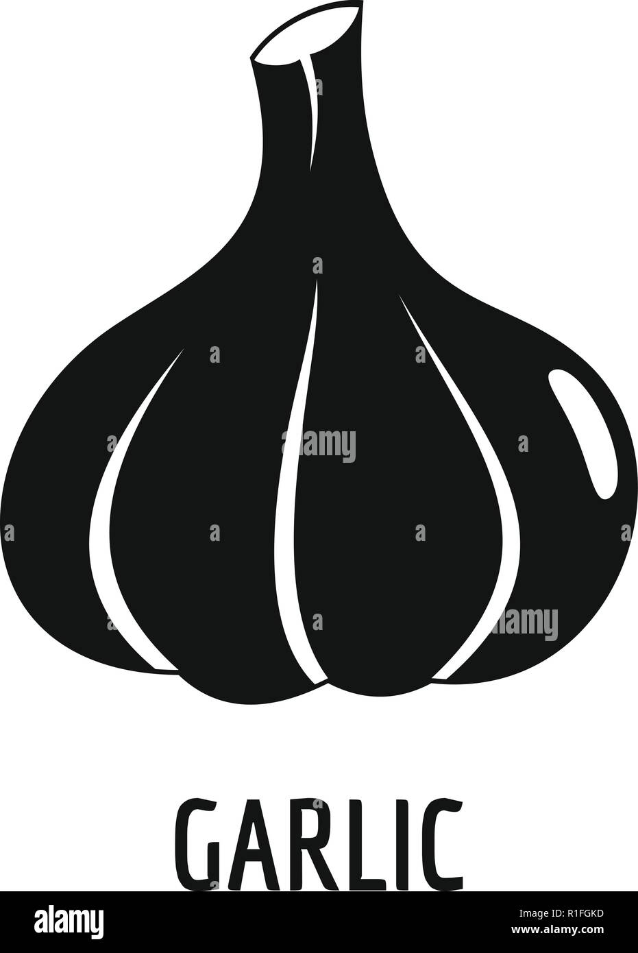 Garlic icon. Simple illustration of garlic vector icon for web Stock ...