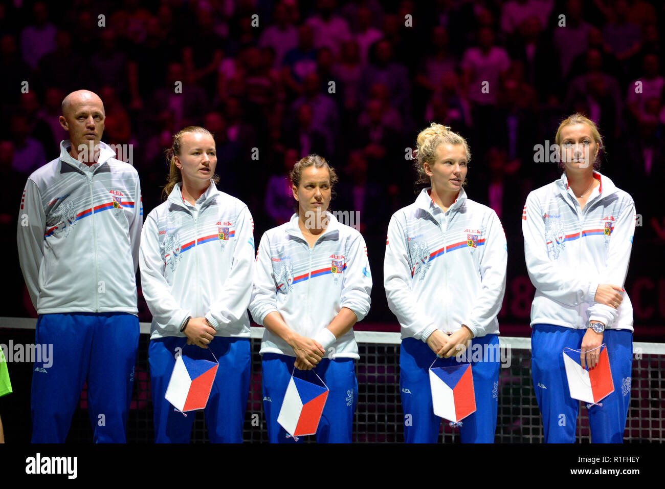 Prague, Czech Republic. 10th Nov, 2018. L-R Czech captain Petr Pala and ...